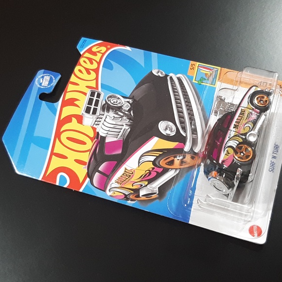 Mattel | Other | Hot Wheels Surf N Turf Black 223 Surfs Up Collection ...
